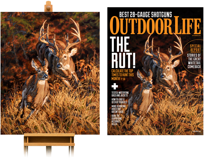 The November Cover of Outdoor Life | Ryan Kirby Wildlife and Hunting Art